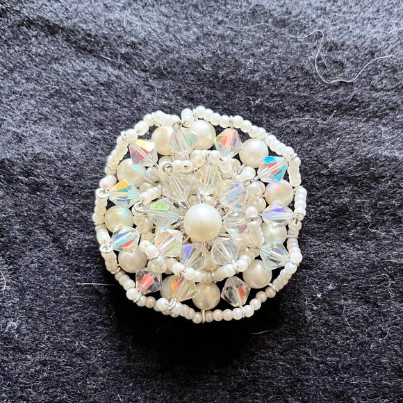 Vendome | Jewelry | Vintage Coro Vendome 95s Faux Pearl Aurora Borealis ...